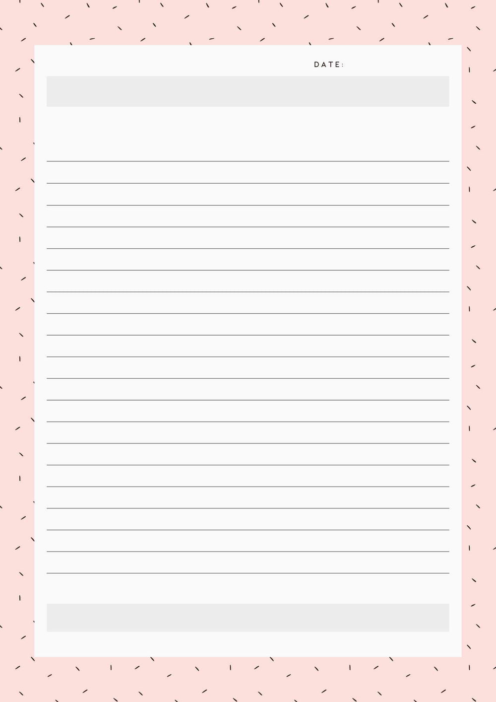 DIGITAL TEMPLATES: Study Notes Pack in 'Pretty in Pink'