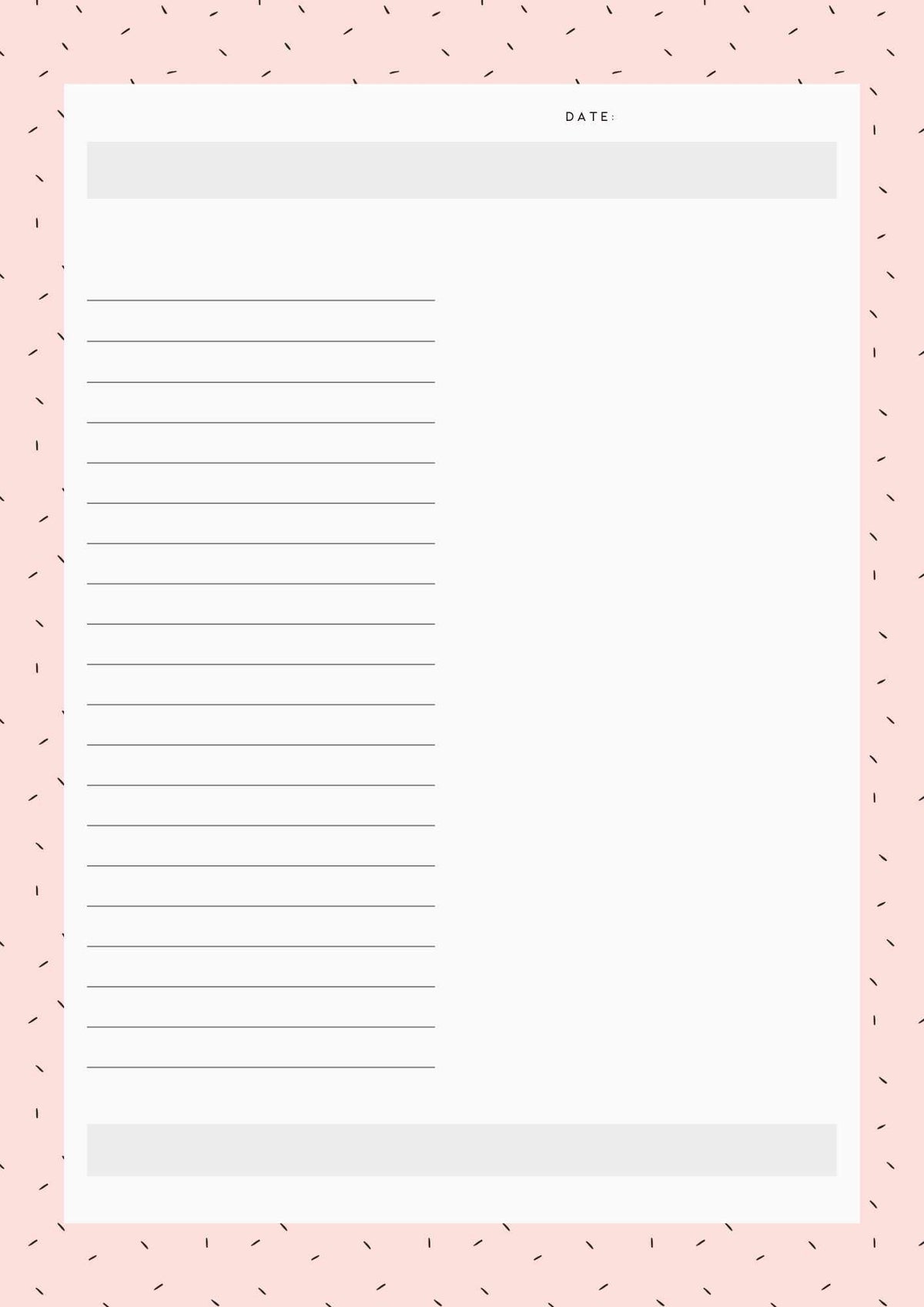 DIGITAL TEMPLATES: Study Notes Pack in 'Pretty in Pink'