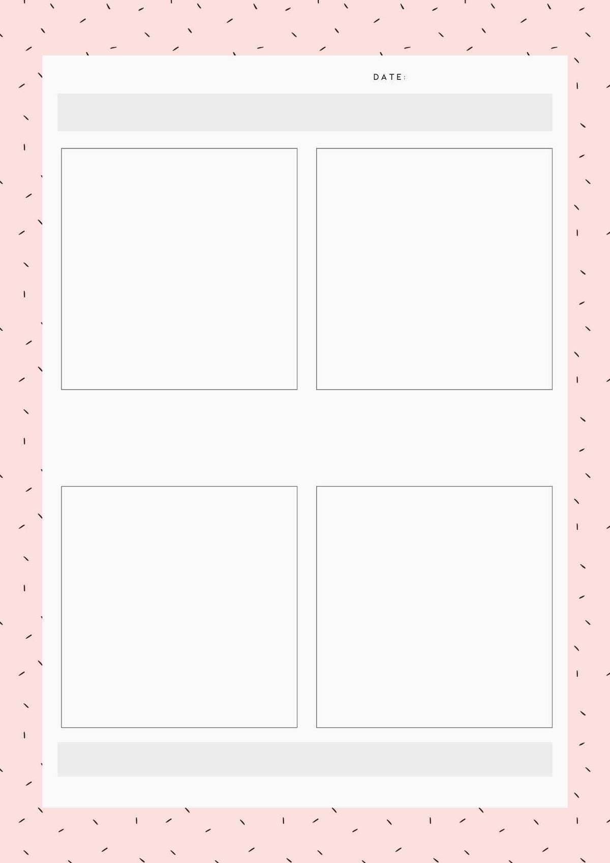 DIGITAL TEMPLATES: Study Notes Pack in 'Pretty in Pink'